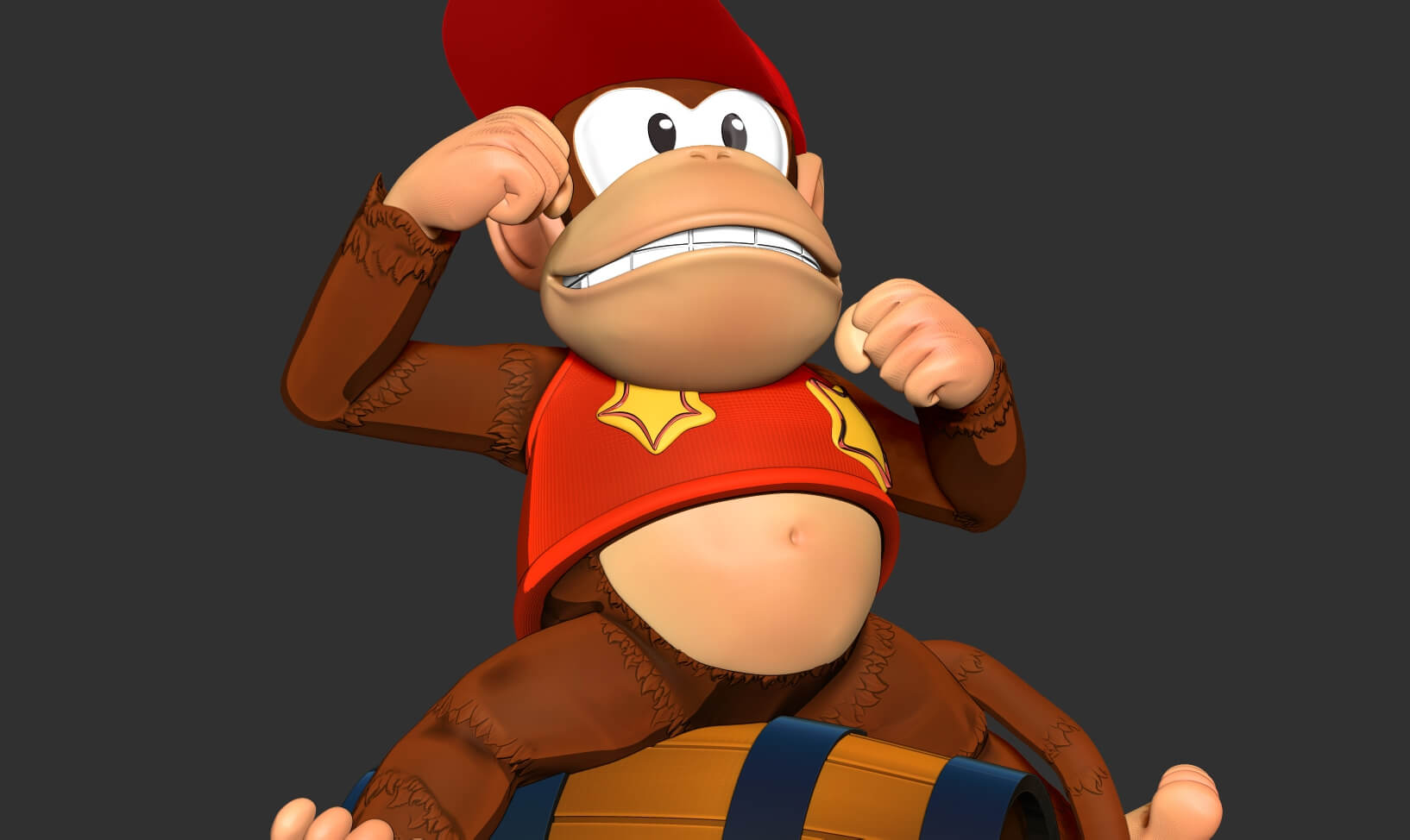 Diddy Kong Fanart - 3D Model by Sinh Nguyen