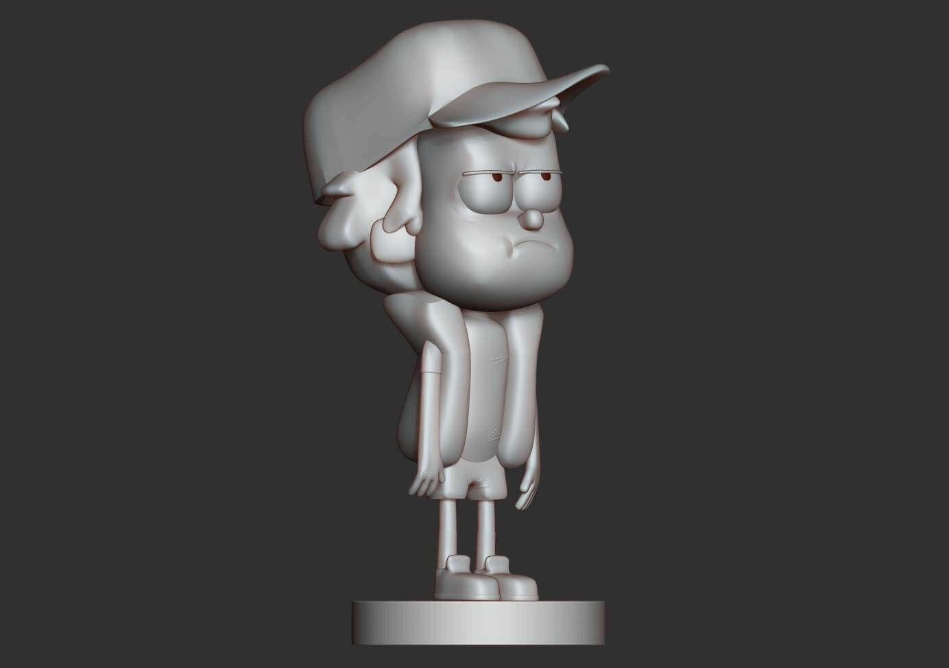 Dipper from Gravity Falls - 3D Model by Sinh Nguyen