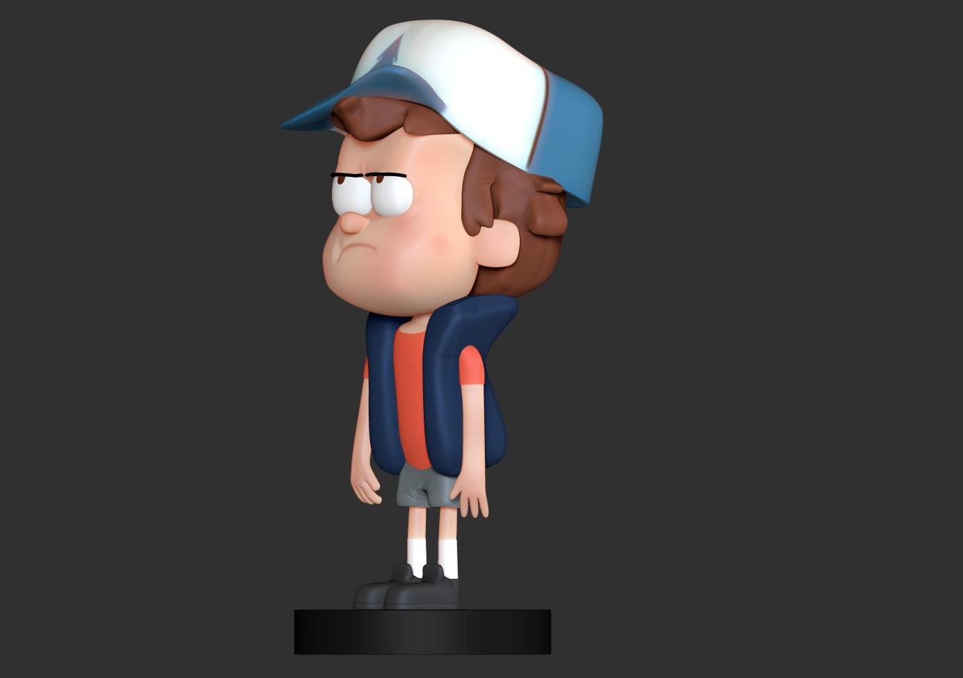 Dipper from Gravity Falls - 3D Model by Sinh Nguyen