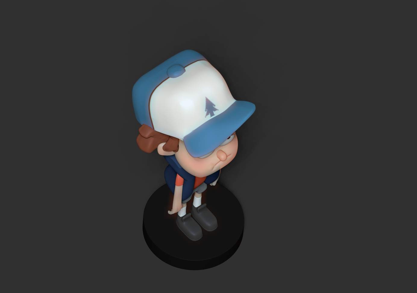 Dipper from Gravity Falls - 3D Model by Sinh Nguyen
