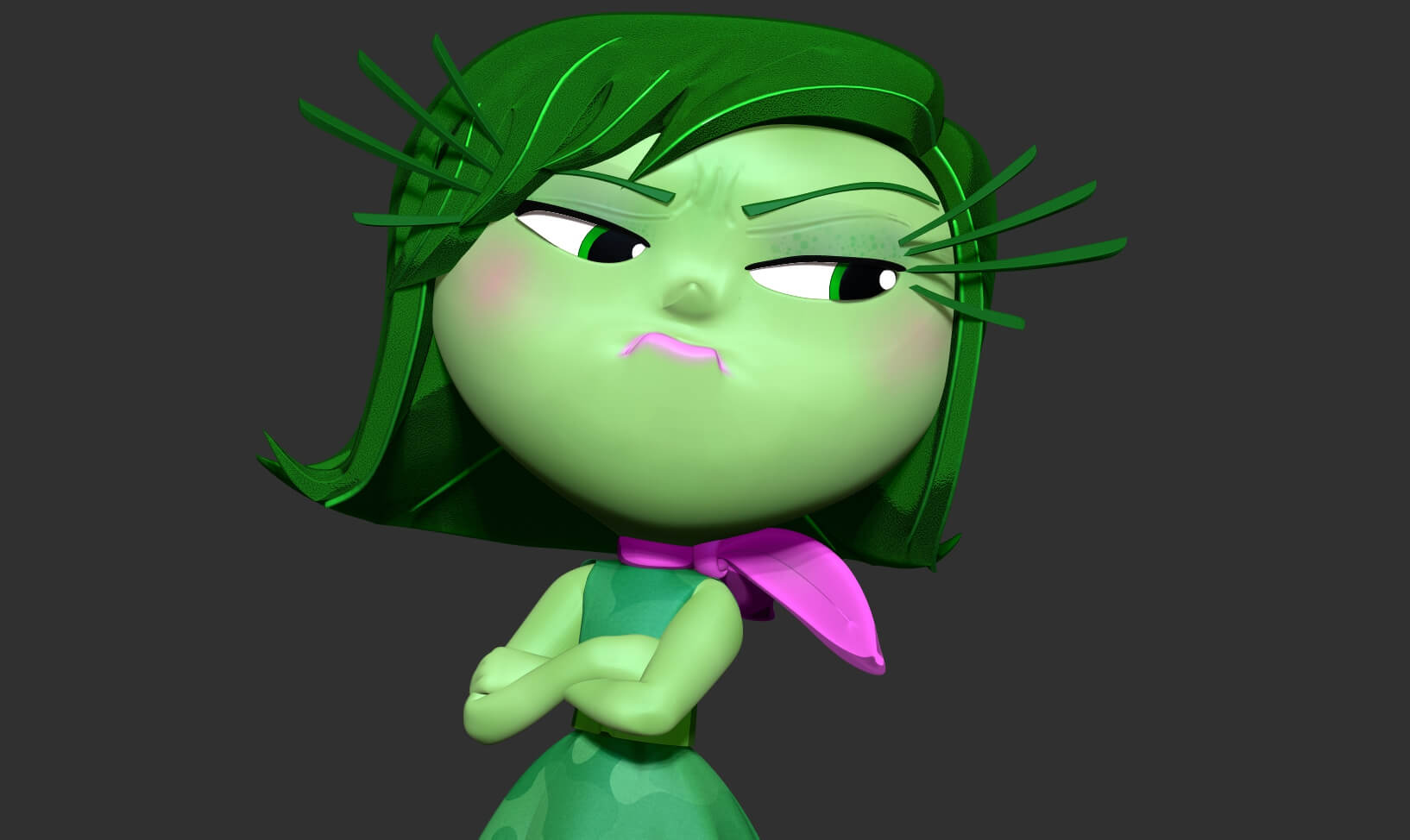 Disgust - Inside Out 2 Fanart 3D Model by Sinh Nguyen