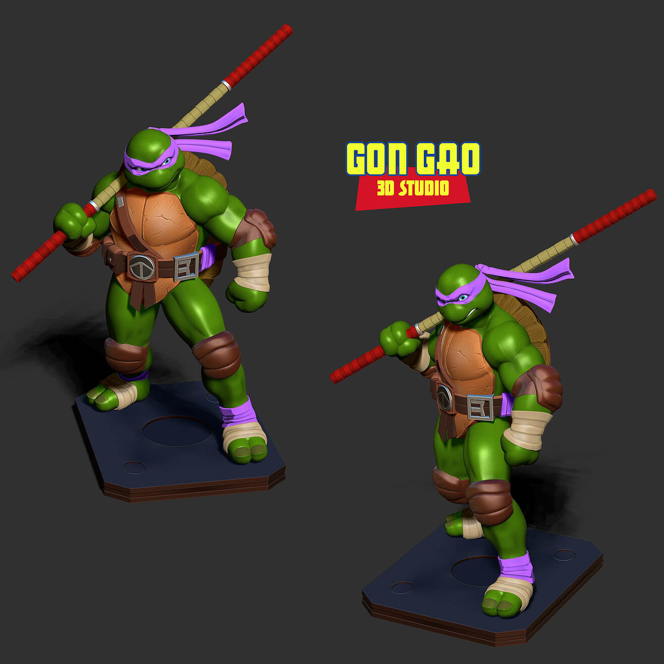 Donatello - TMNT Fanart 3D Model by Sinh Nguyen