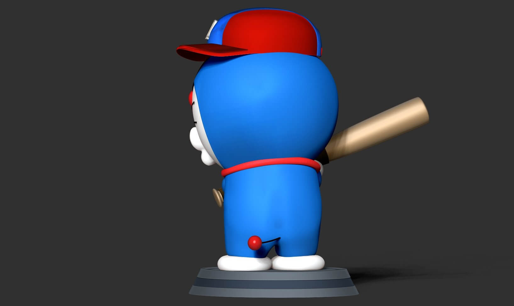 Doraemon - Baseball Player 3D Model by Sinh Nguyen