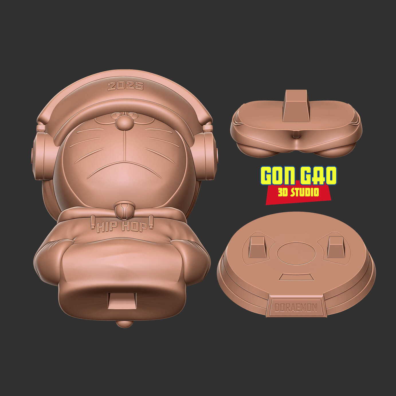 Doraemon Hip Hop - 3D Model by Sinh Nguyen