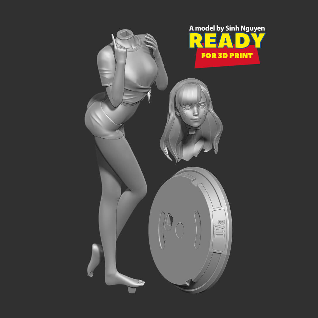 D Va Fanart 3d Model By Sinh Nguyen