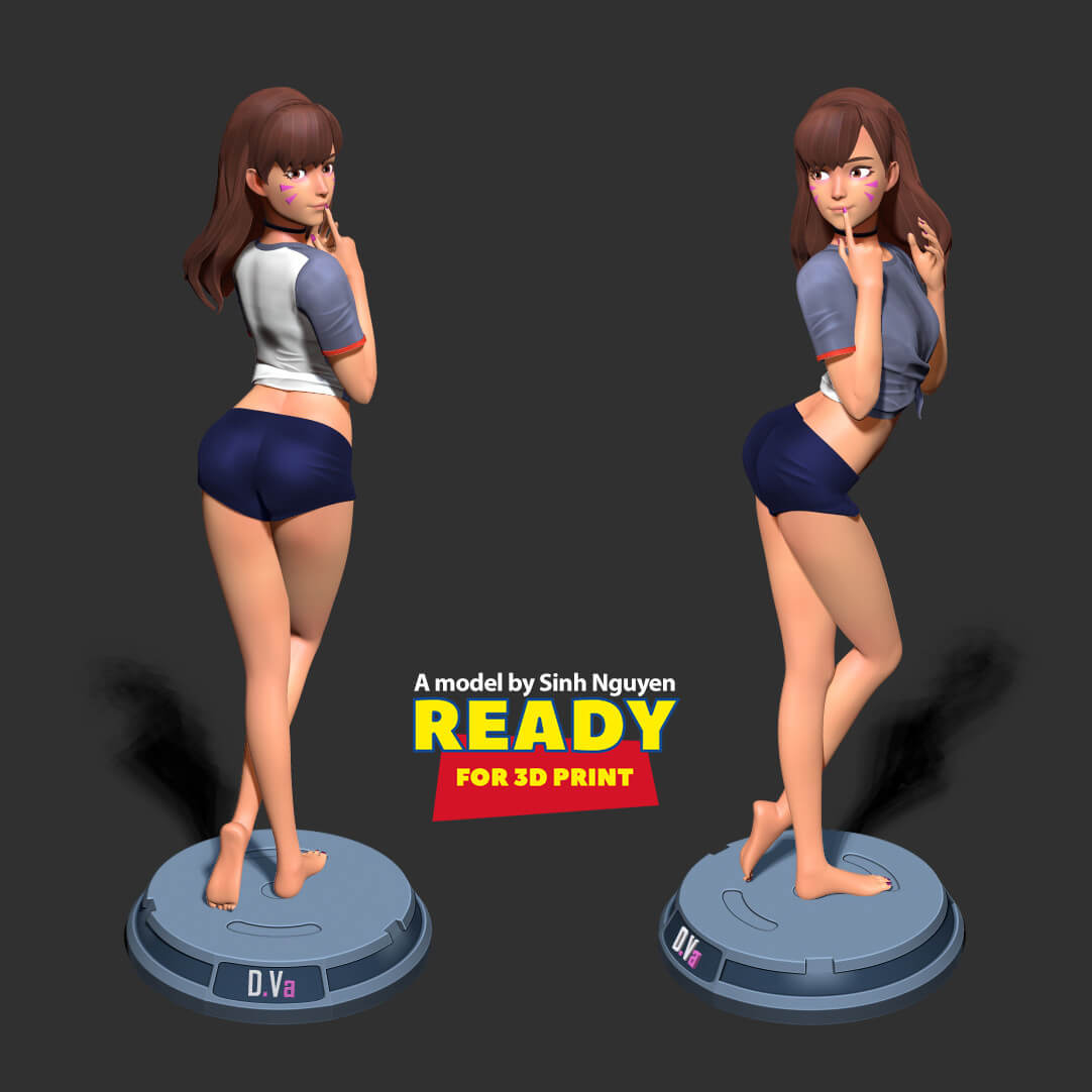 D Va Fanart 3d Model By Sinh Nguyen