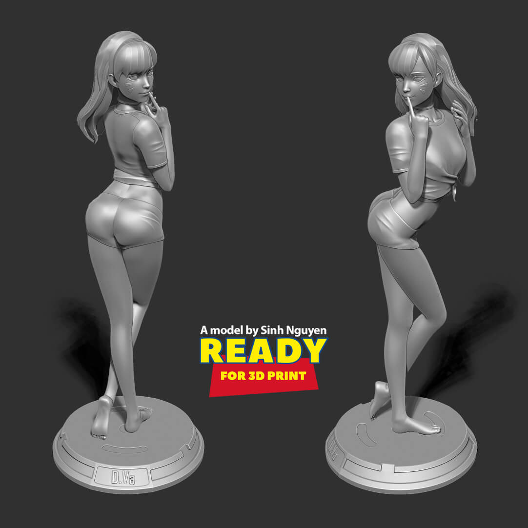 D Va Fanart 3d Model By Sinh Nguyen