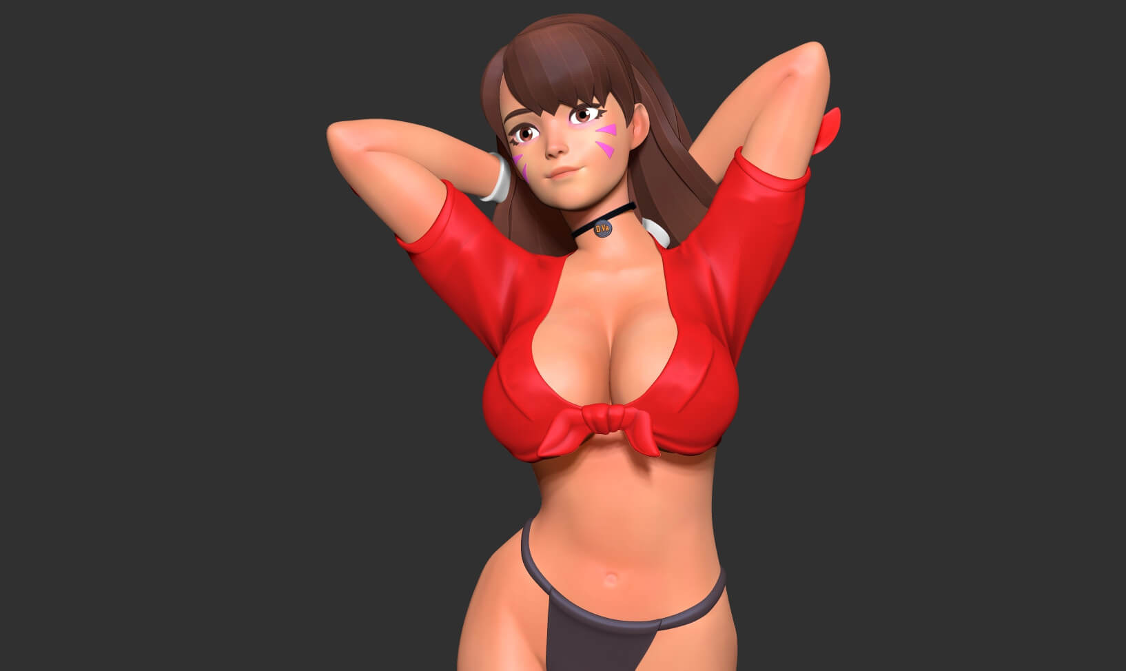 D.Va Version 3 - Fanart 3D Model by Sinh Nguyen