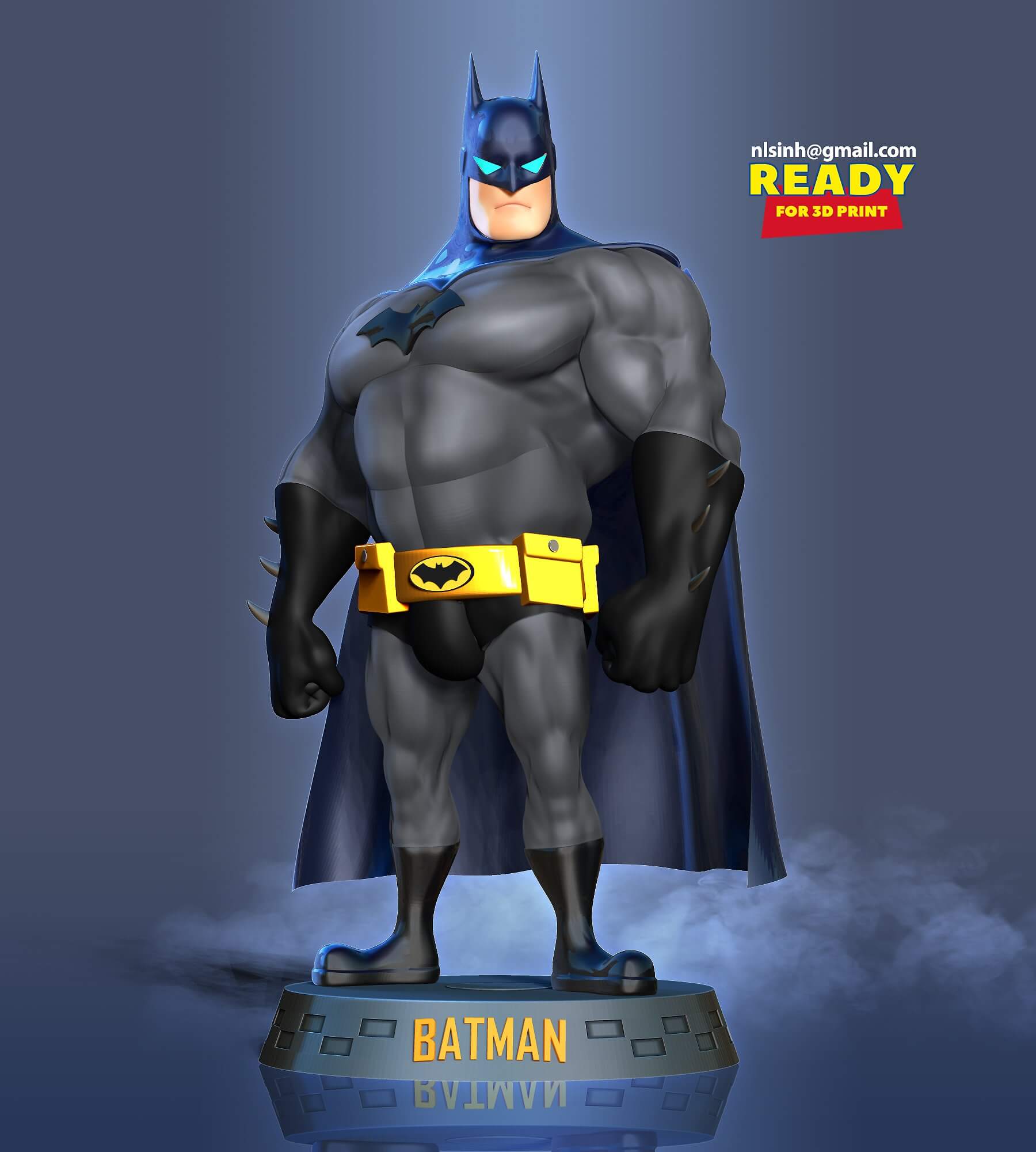 Fat Batman - 3D Model by Sinh Nguyen