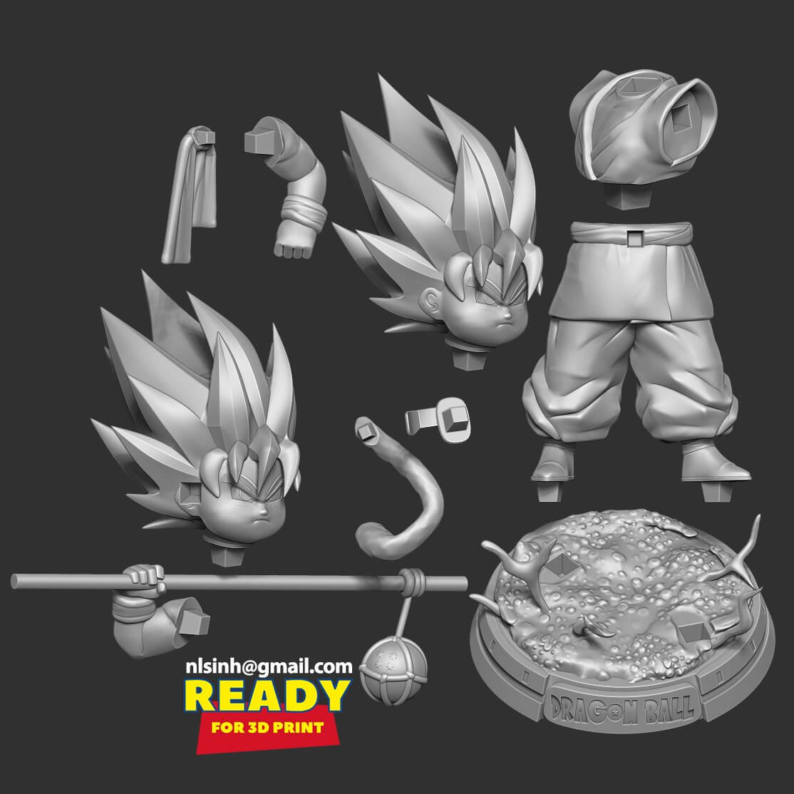 Fat Goku - 3D Model by Sinh Nguyen