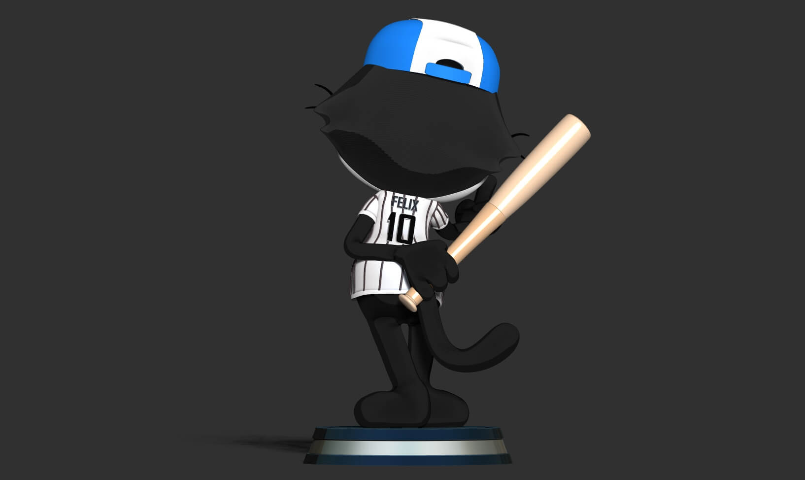 Felix The Cat - Baseball 3D Model by Sinh Nguyen