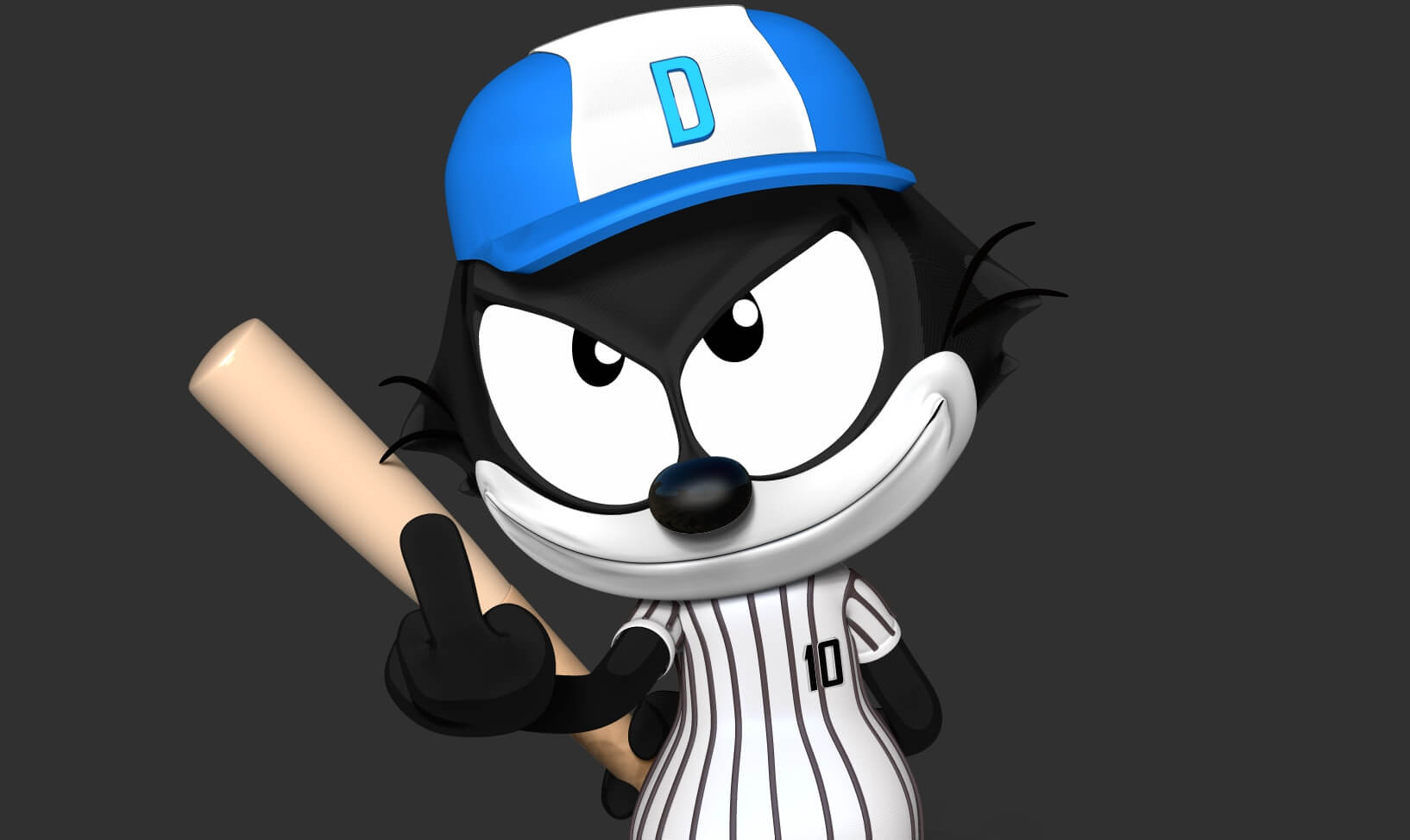 Felix The Cat - Baseball 3D Model by Sinh Nguyen