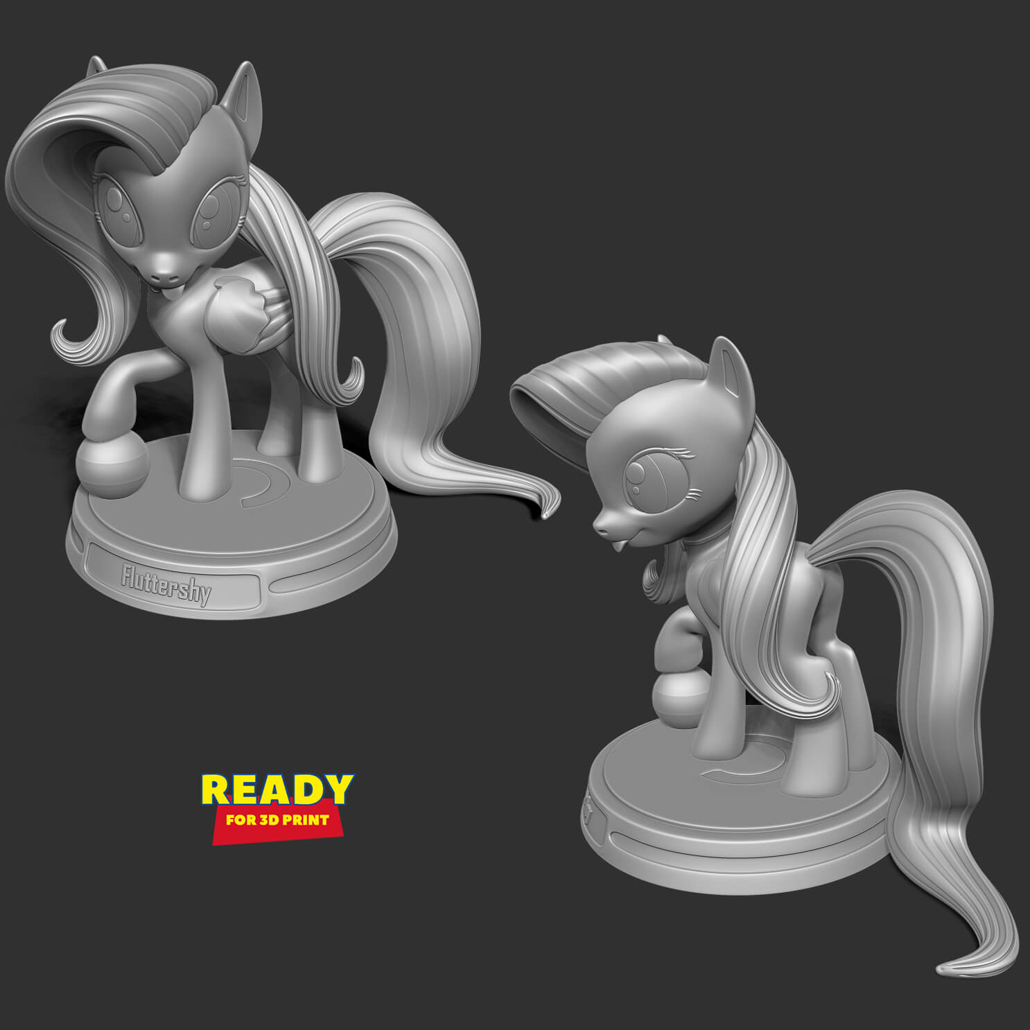 Fluttershy - Little Pony 3D Model by Sinh Nguyen