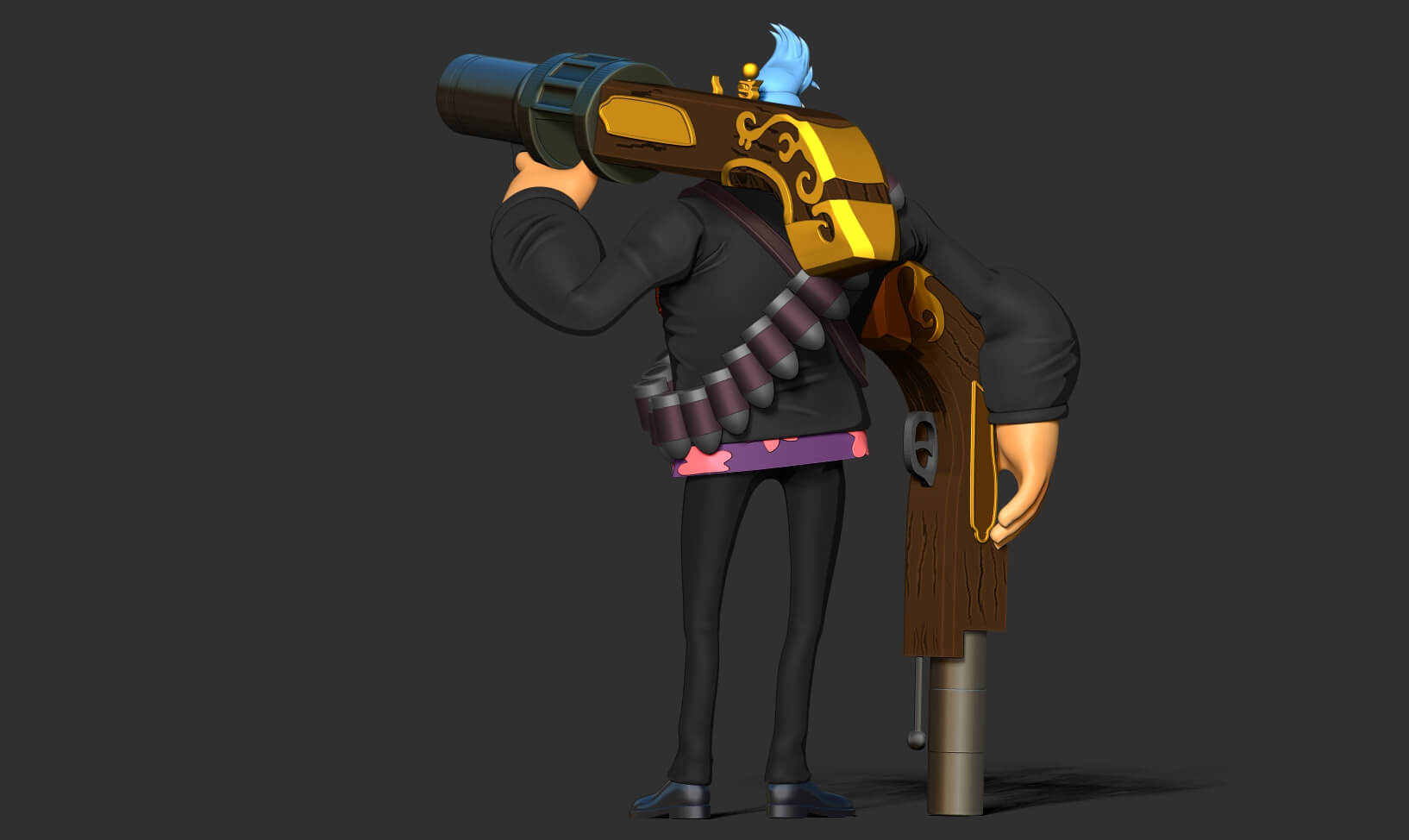 Franky - One Piece Fanart 3D Model by Sinh Nguyen