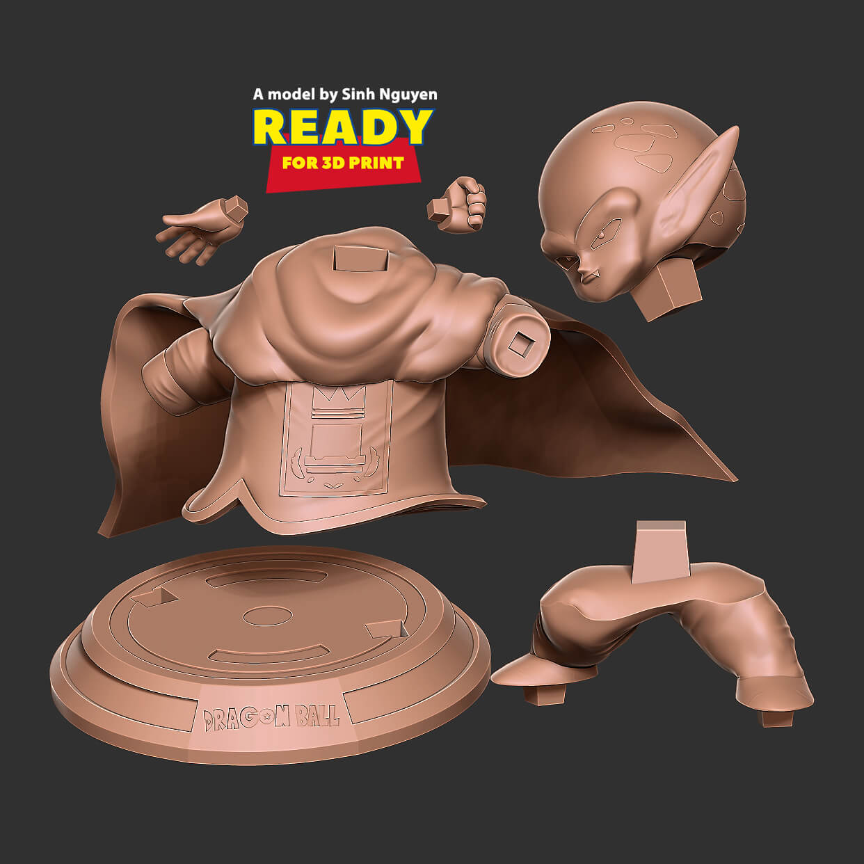 Garlic Junior - Dragon Ball Z 3D Print Model by Sinh Nguyen