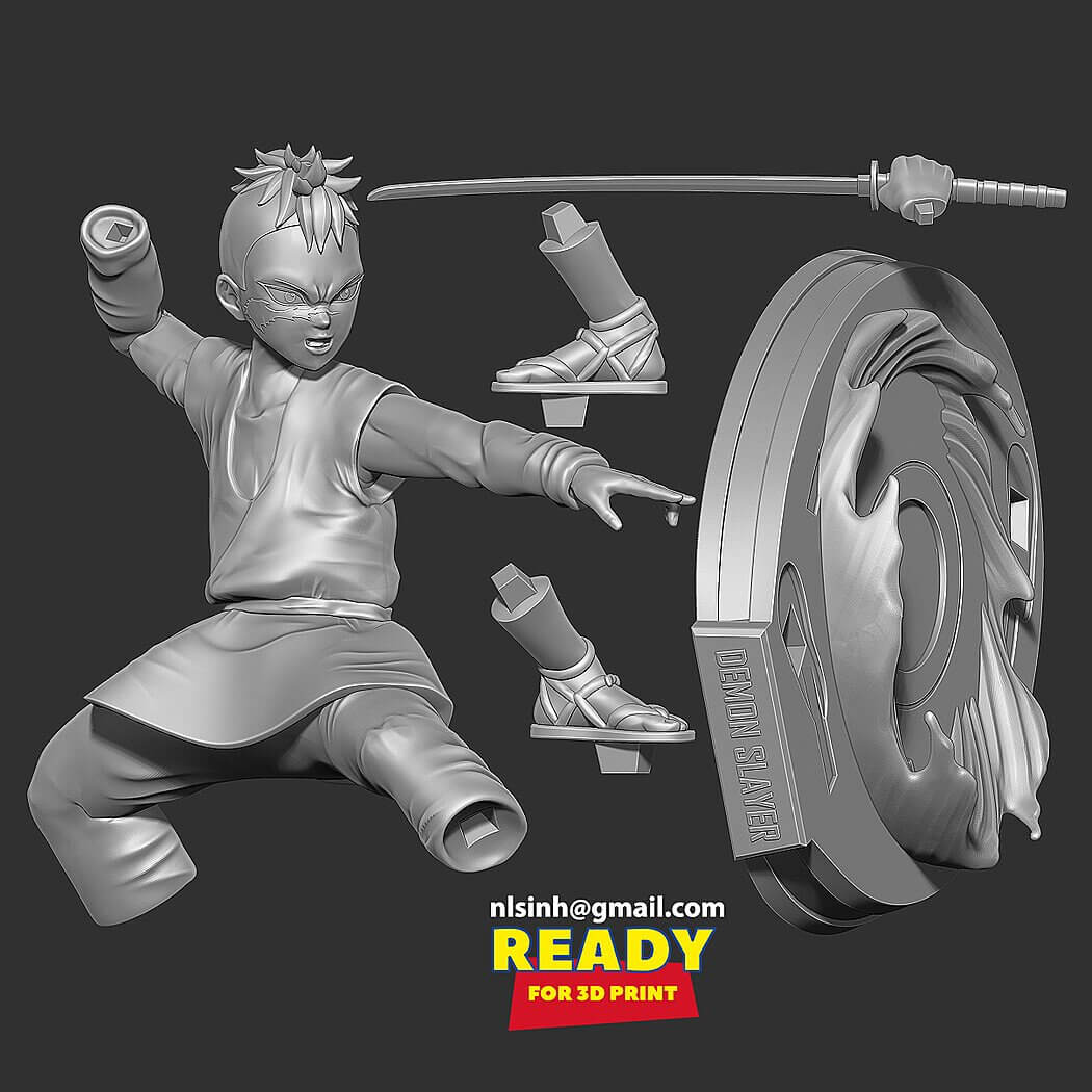 Genya Shinazugawa - 3D Model by Sinh Nguyen