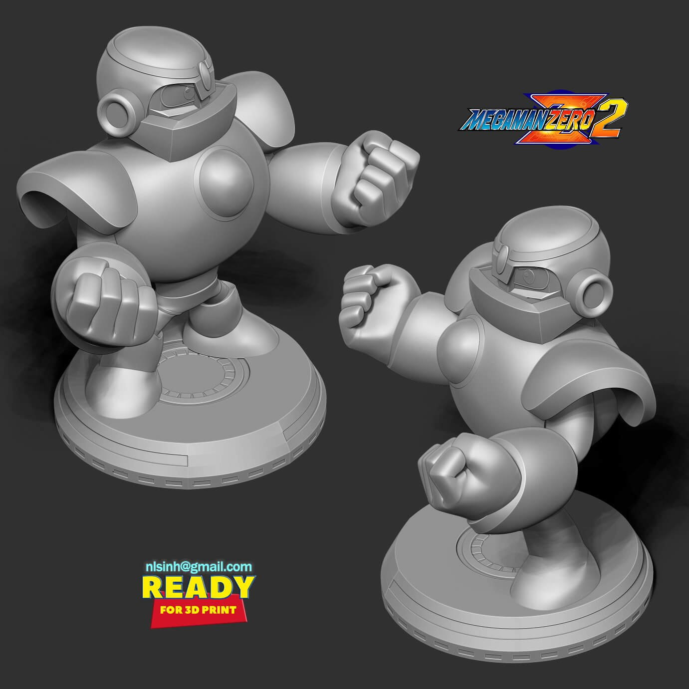 Guts Man - Mega Man Fanart 3D Model by Sinh Nguyen
