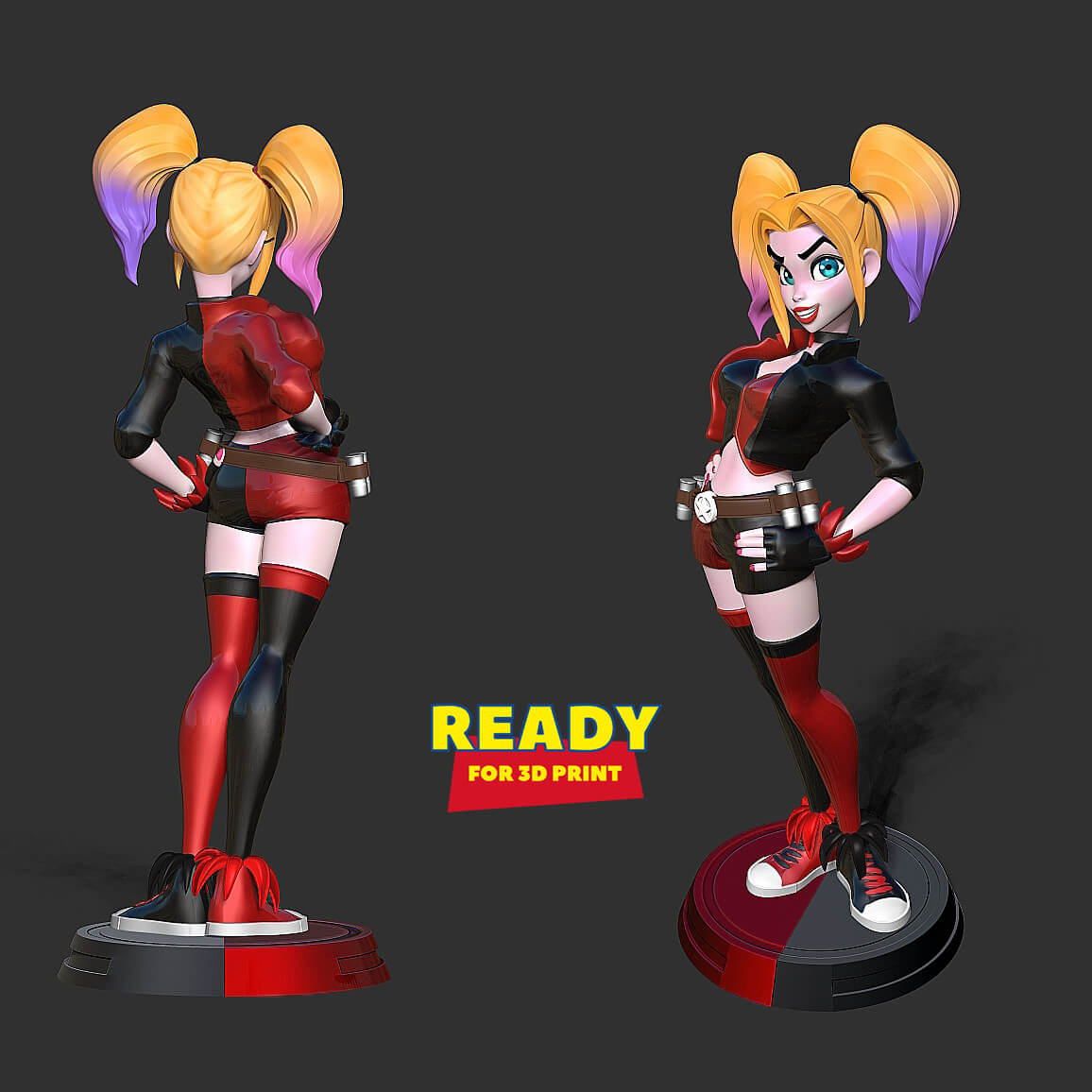 Harley Quinn Stylized - 3D Model by Sinh Nguyen