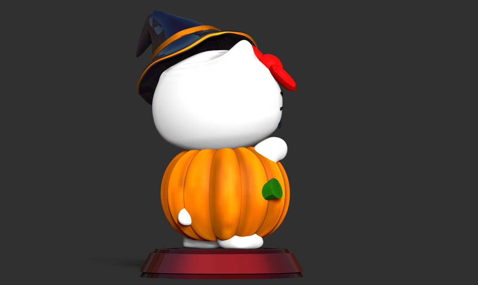 Hello Kitty - Halloween Custom 3D Model by Sinh Nguyen