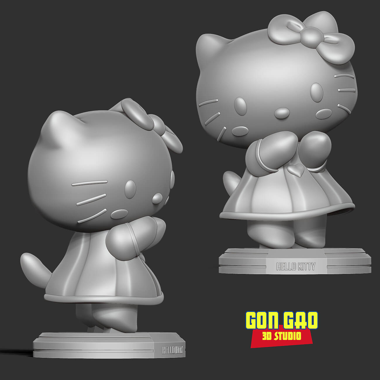 Hello Kitty Is a Ballerina - 3D Model by Sinh Nguyen