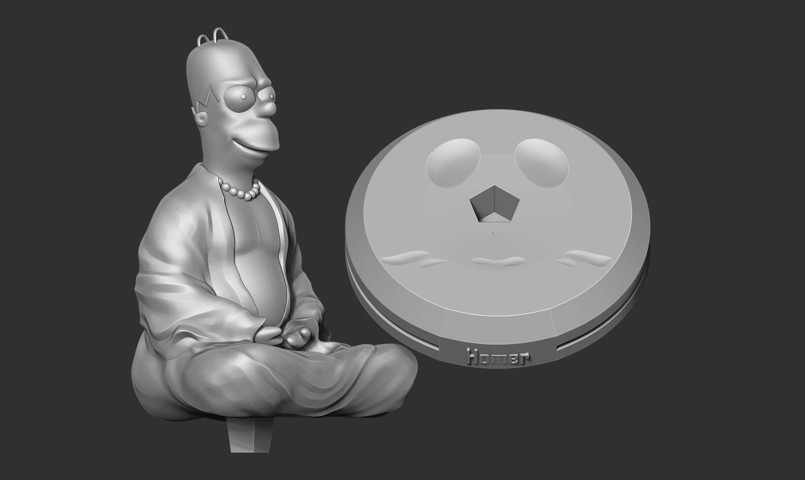 Homer Simpson - 3D Model by Sinh Nguyen