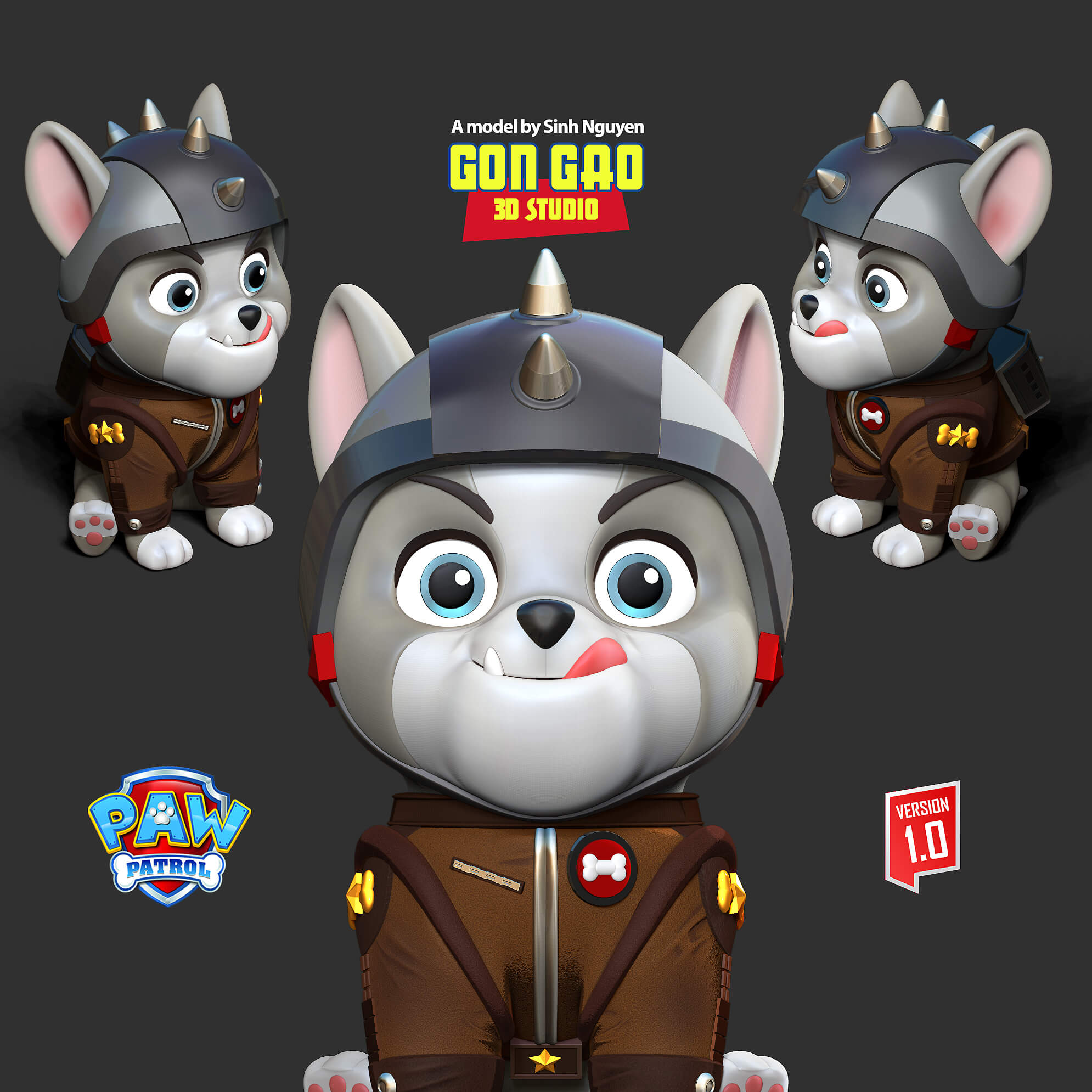 Hubcap - Paw Patrol Fanart 3D Model by Sinh Nguyen