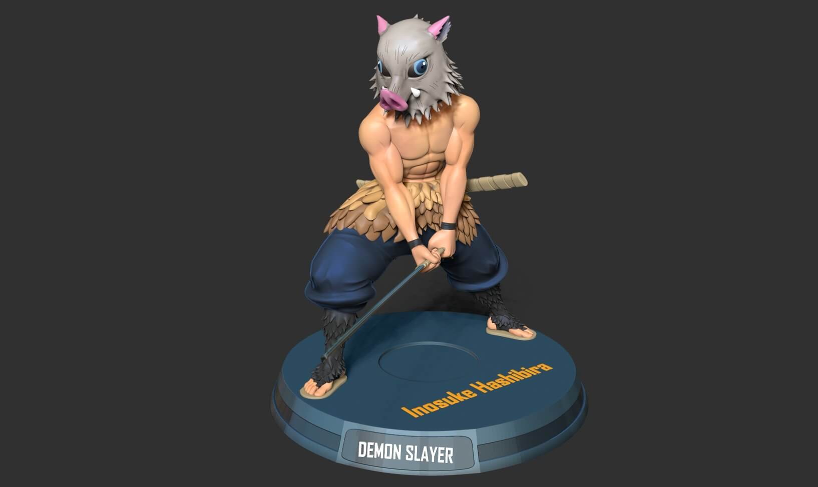 Inosuke Hashibira - 3D Model by Sinh Nguyen