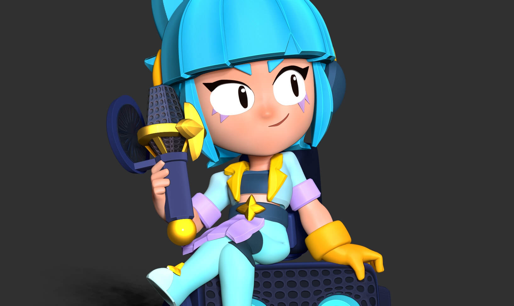 Janet - Brawl Stars 3D Model by Sinh Nguyen