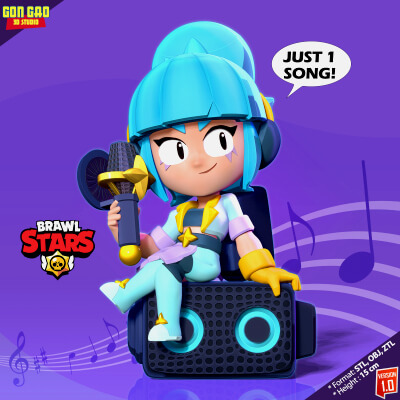 Janet - Brawl Stars 3D Model by Sinh Nguyen