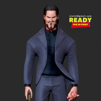 John Wick - 3D Model by Sinh Nguyen