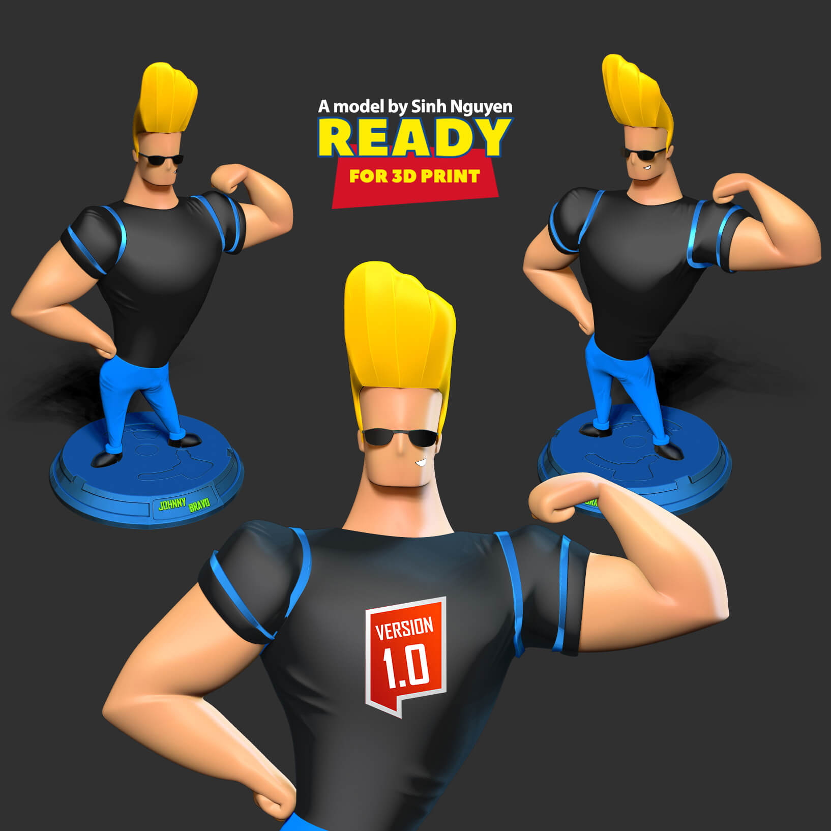 Johnny Bravo Costume Hair