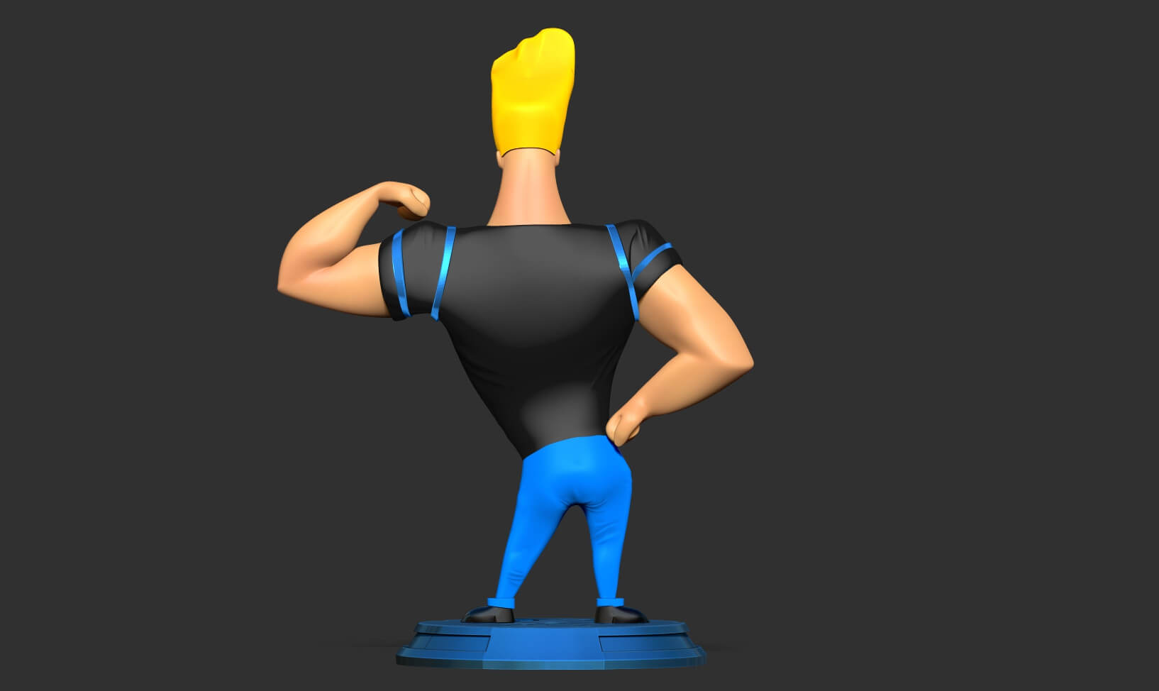 Johnny Bravo - 3D Model by Sinh Nguyen