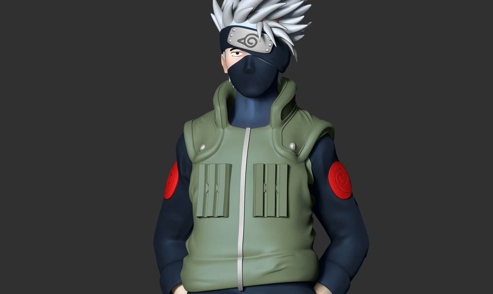 Kakashi - Naruto Fanart 3D Model by Sinh Nguyen