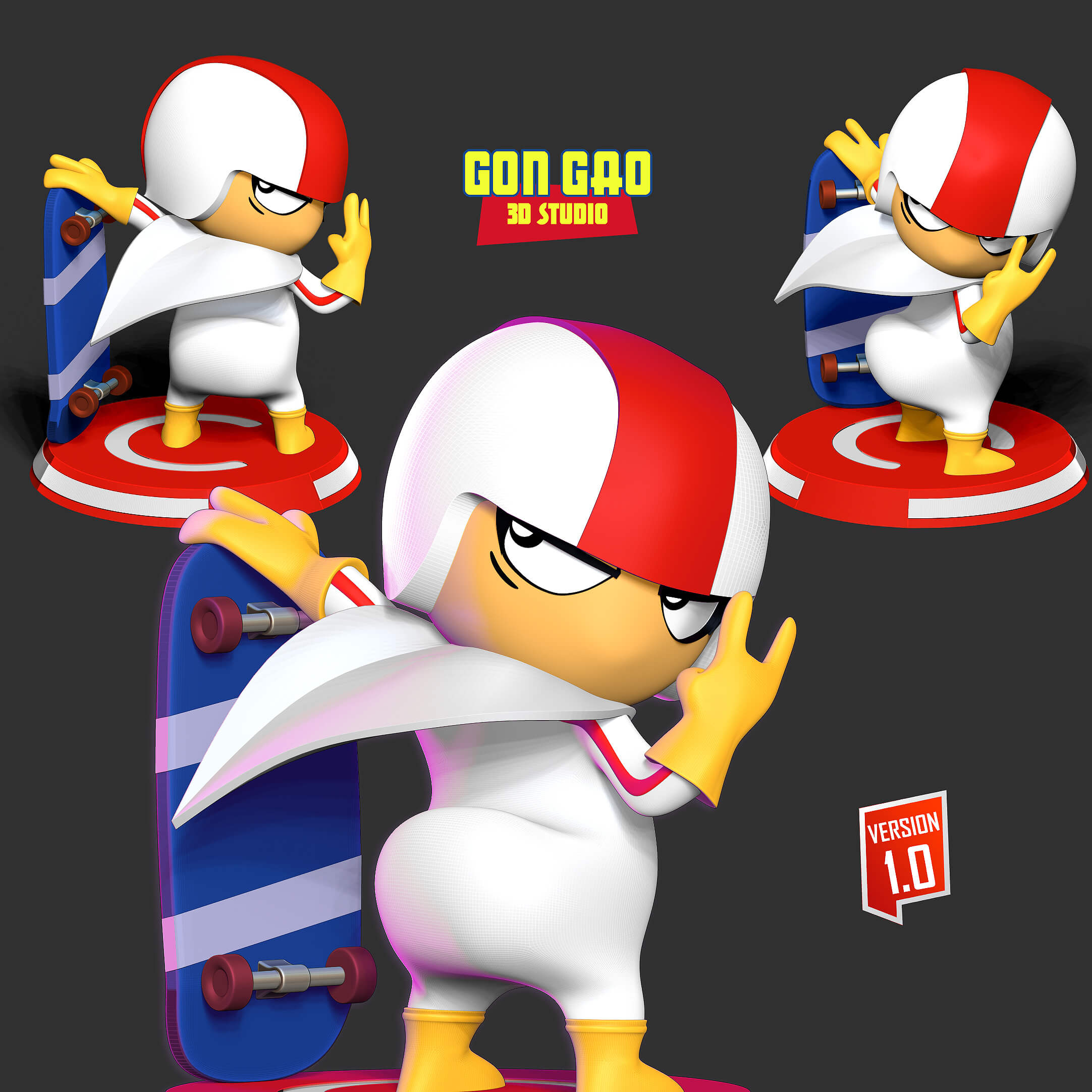 Kick Buttowski Fanart - 3D Model by Sinh Nguyen