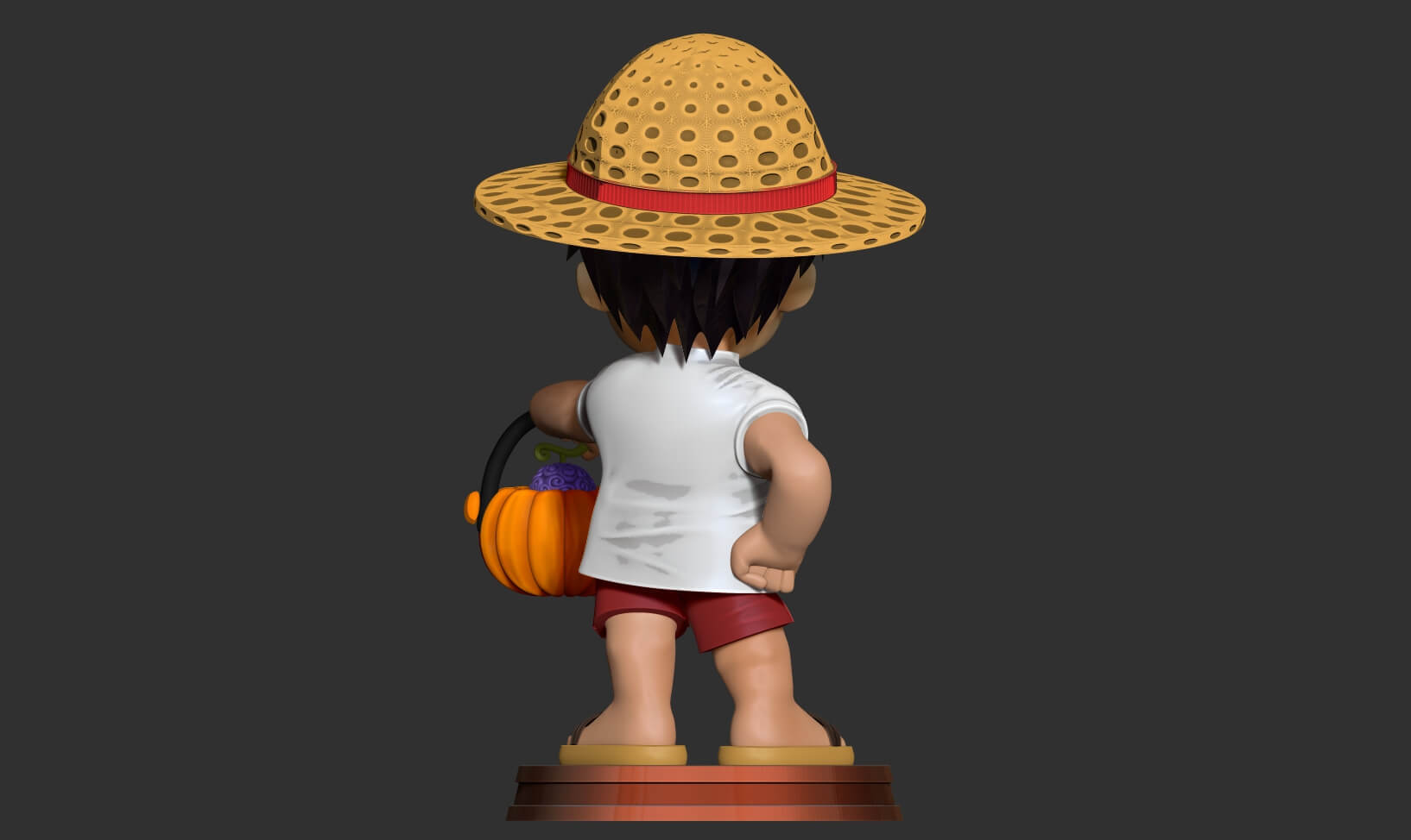 Kid Luffy - Halloween Fanart 3D Model by Sinh Nguyen