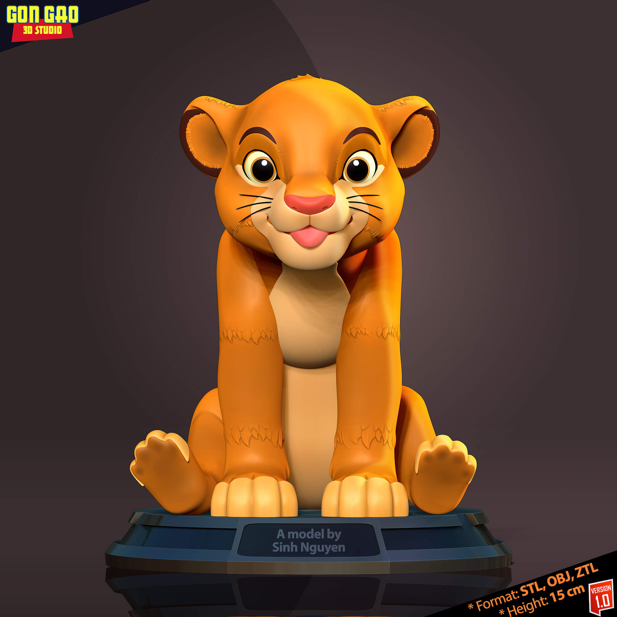 Kid Simba 3D by Sinh Nguyen
