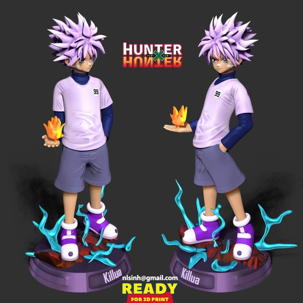 Killua Zoldyck - Hunter X Hunter Fanart 3D Model by Sinh Nguyen