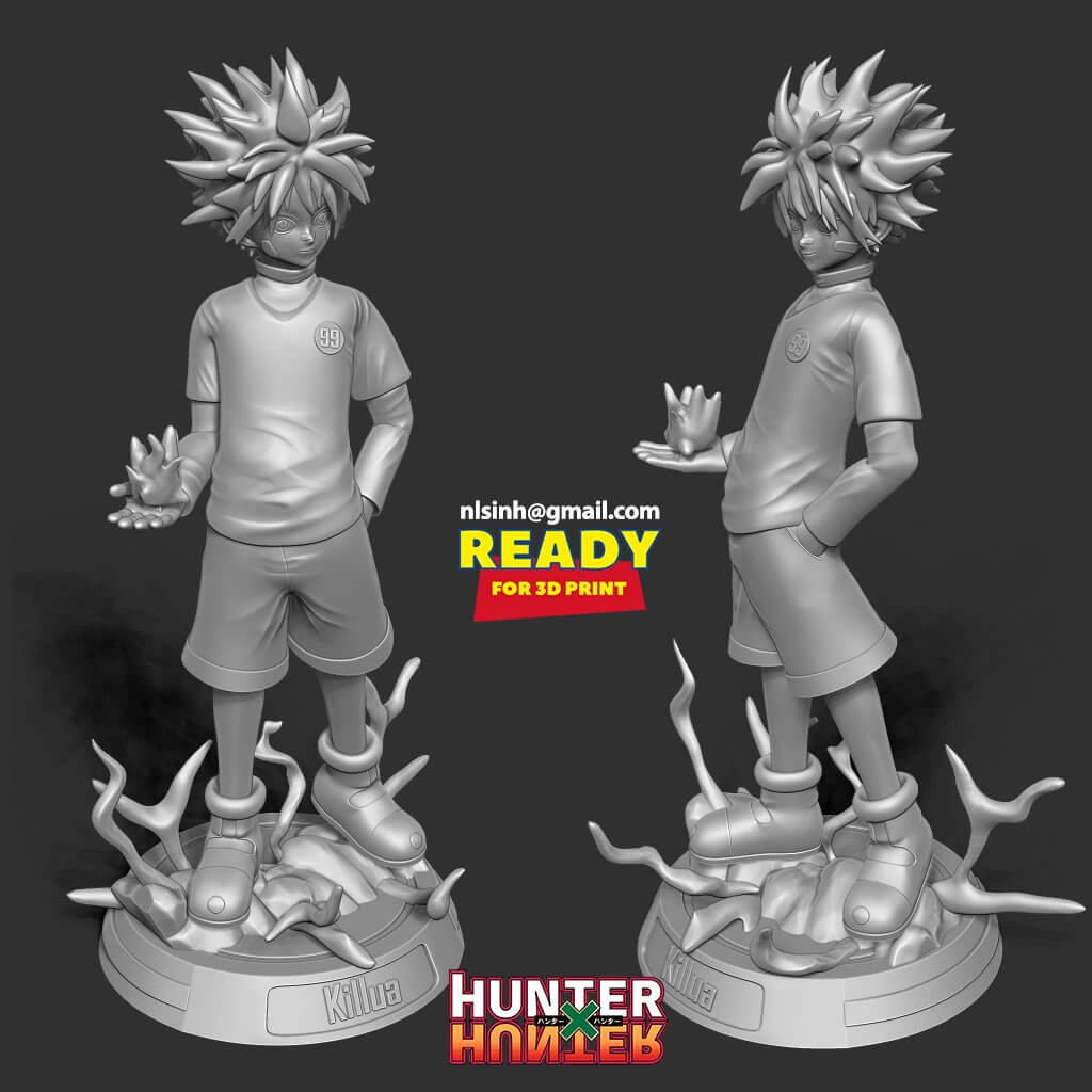 Killua Zoldyck - Hunter X Hunter Fanart 3D Model by Sinh Nguyen