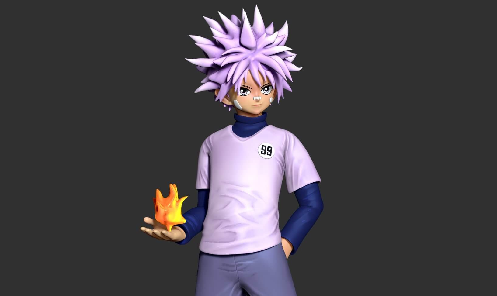 Killua Zoldyck - Hunter X Hunter Fanart 3D Model by Sinh Nguyen