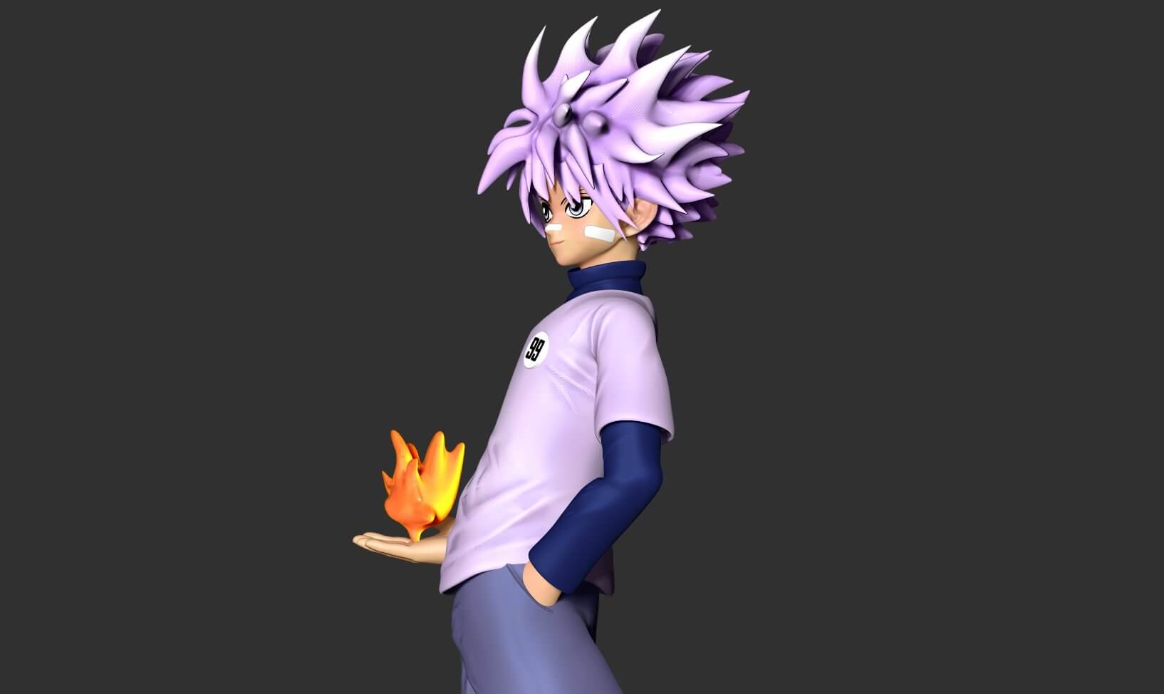 Killua Zoldyck - Hunter X Hunter Fanart 3D Model by Sinh Nguyen