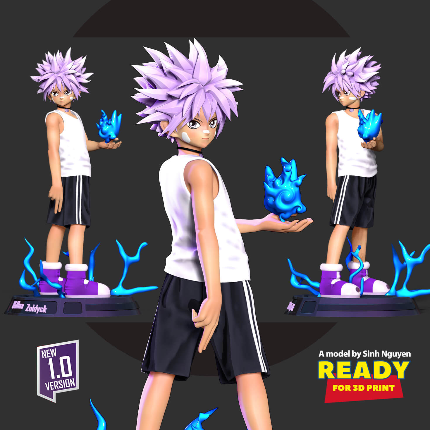 Killua Zoldyck - 3D Print Model by Sinh Nguyen