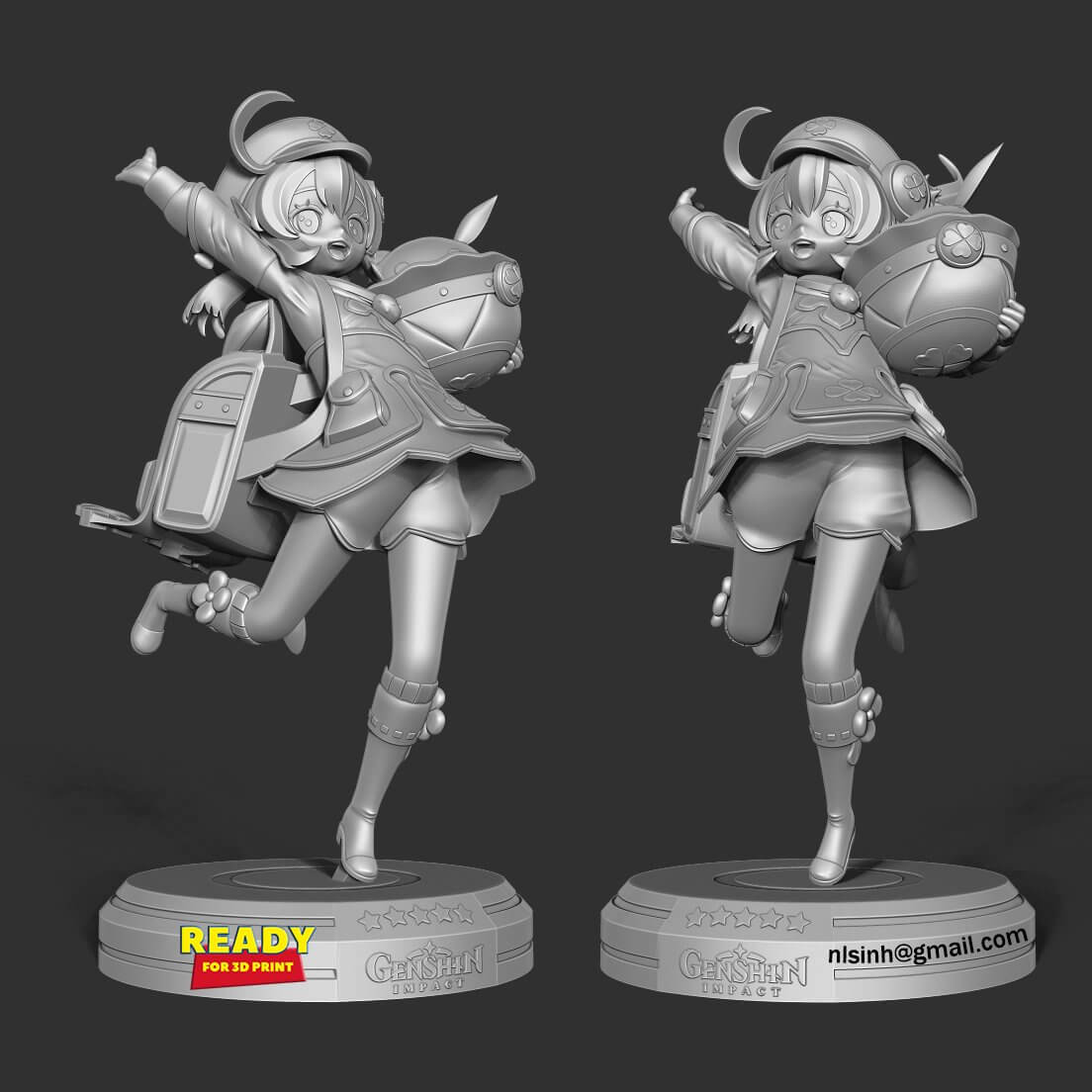 Klee - Genshin Impact Fanart 3D Model by Sinh Nguyen