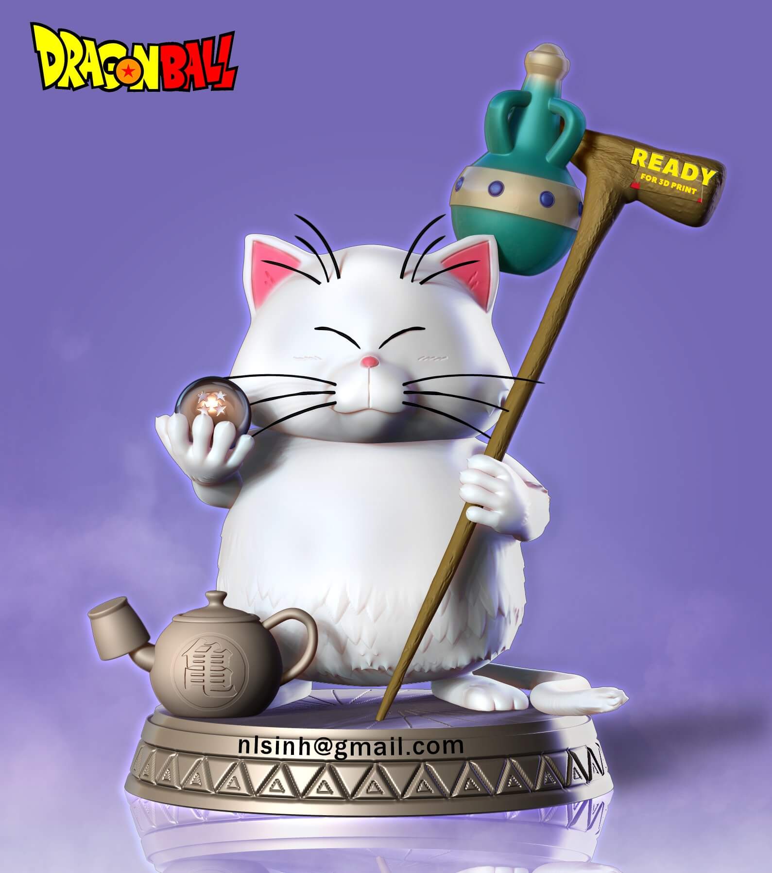 Korin from Dragon Ball - 3D Model by Sinh Nguyen