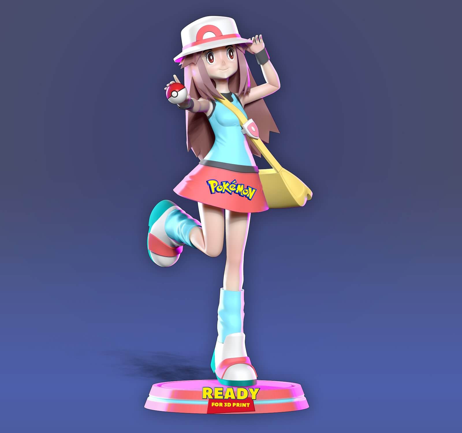 Leaf - Pokemon Trainer 3D Model by Sinh Nguyen