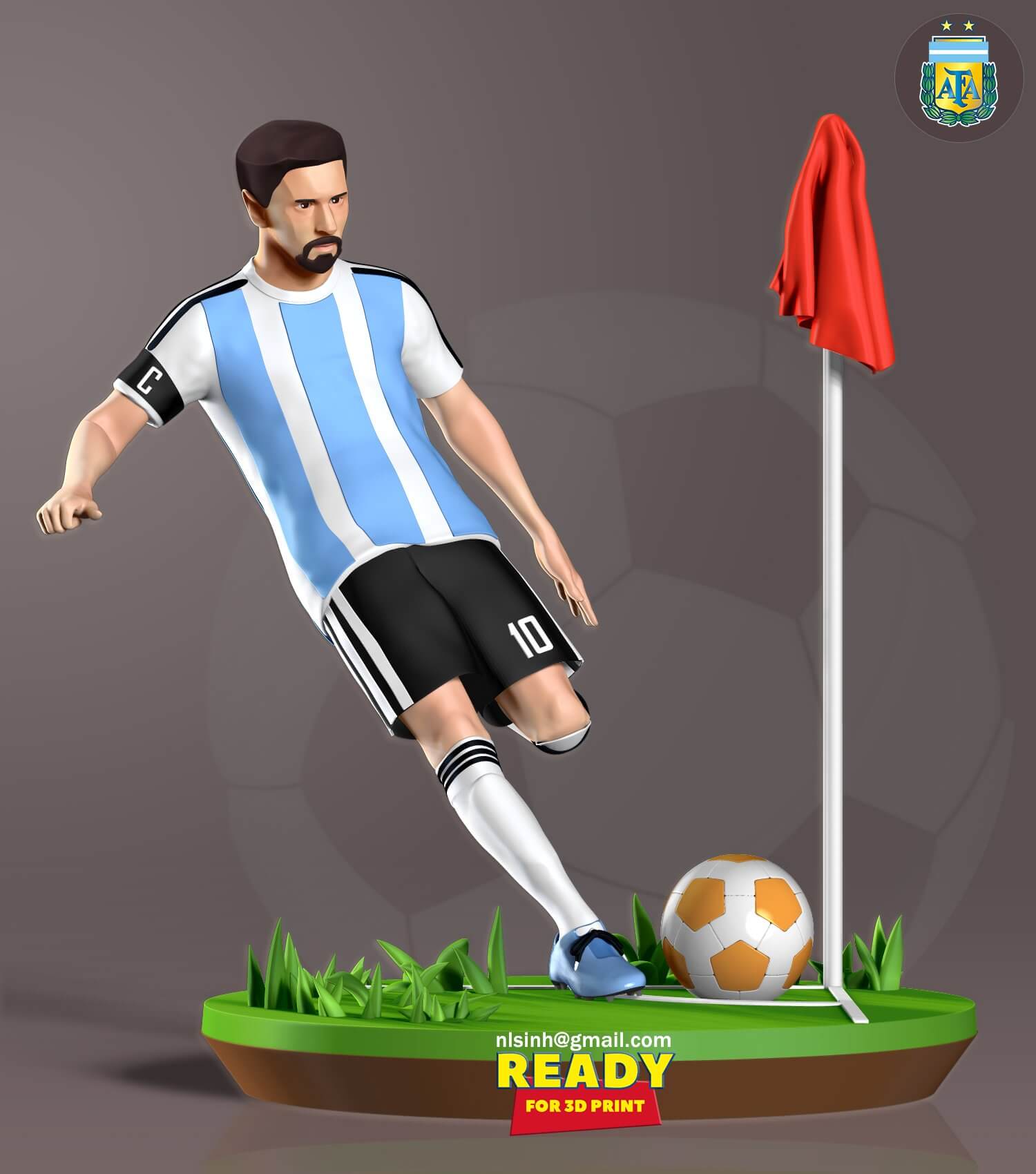 Lionel Messi - 3D Model by Sinh Nguyen