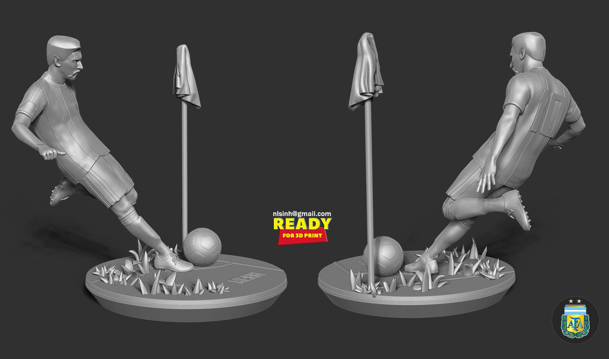 Lionel Messi - 3D Model by Sinh Nguyen