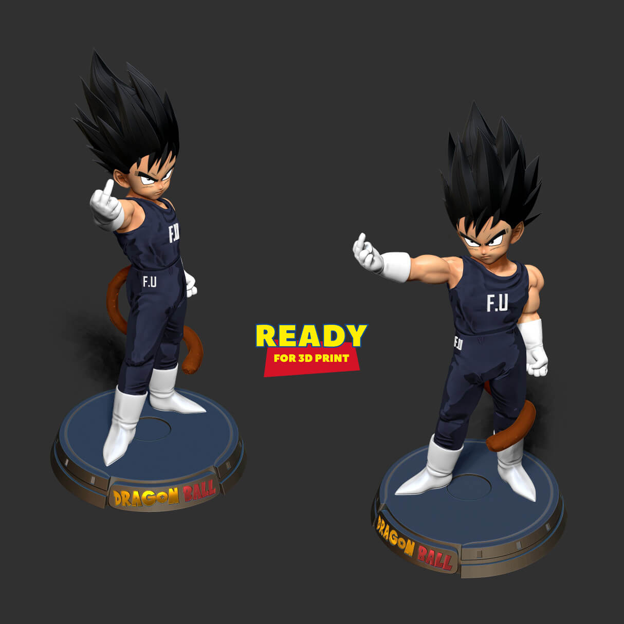 Little Prince Vegeta - 3D Model by Sinh Nguyen