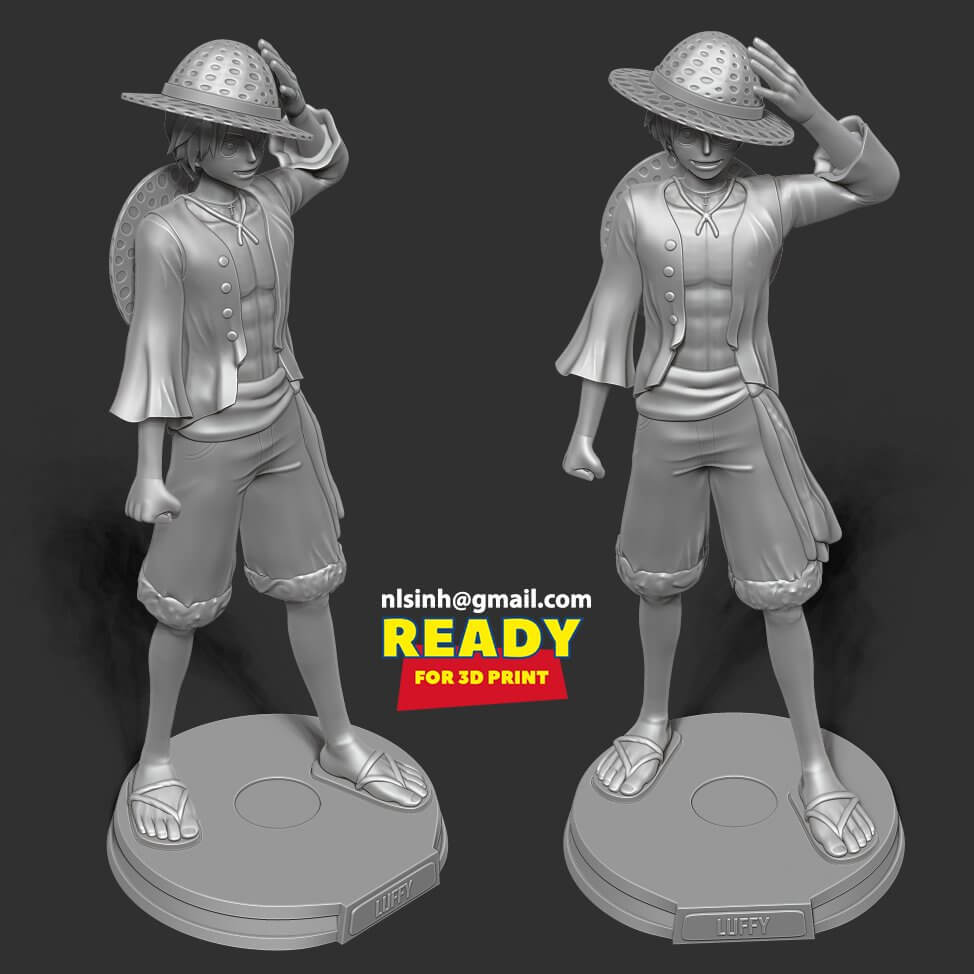 Luffy - One Piece 3D Model by Sinh Nguyen