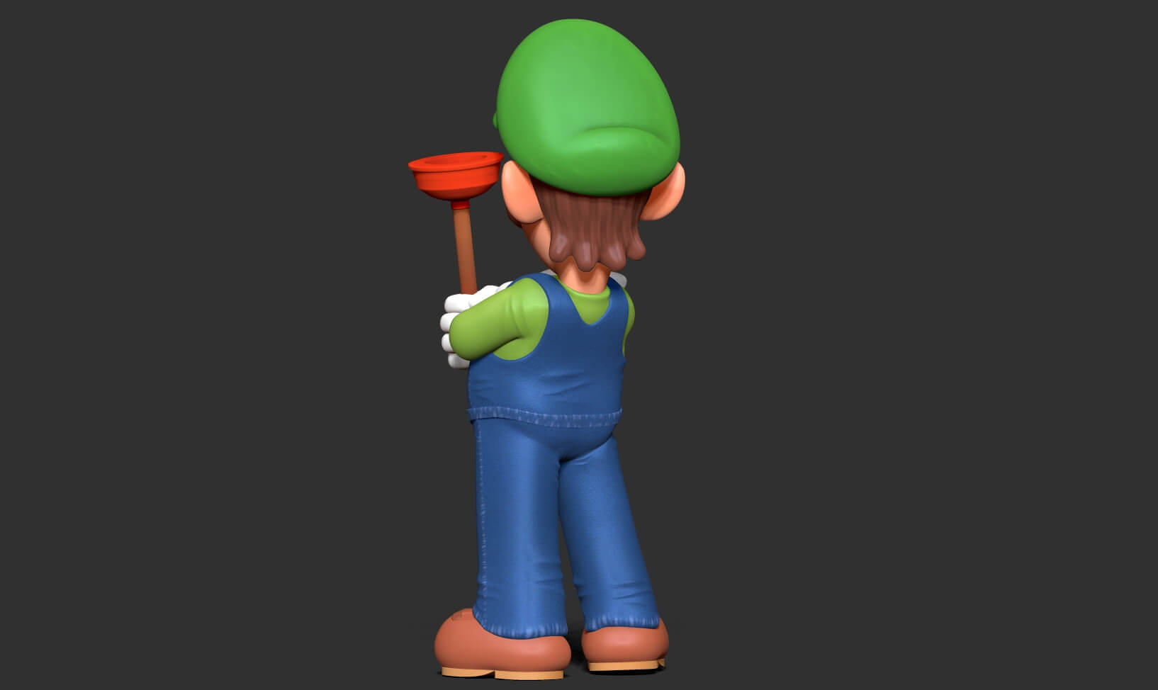 Luigi - The Super Mario Bros 3D Model by Sinh Nguyen