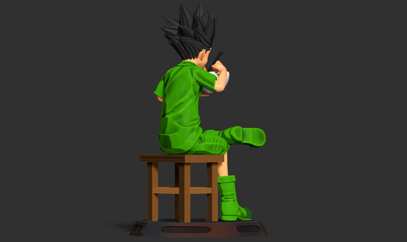 Lunch With Gon Freecss - 3D Print Model by Sinh Nguyen